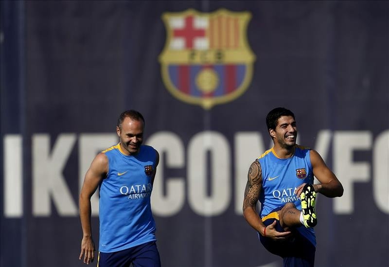 Así felicitó Iniesta a Luis Suárez por su trigésimo cumpleaños