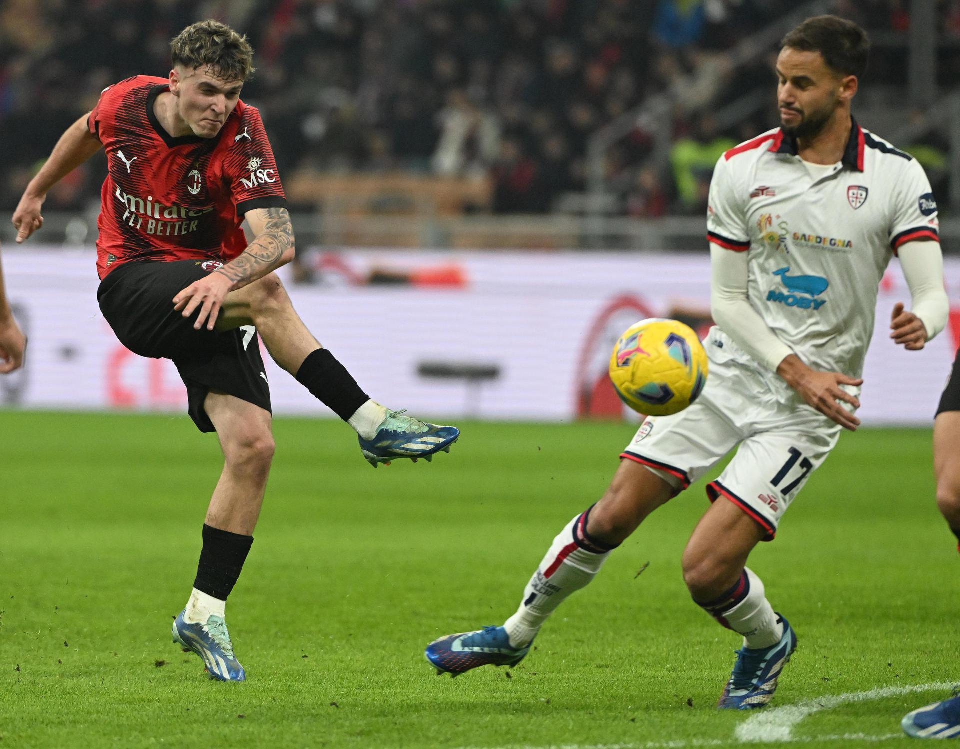 O Real Madrid observou a estreia de Álex Jiménez no Milan