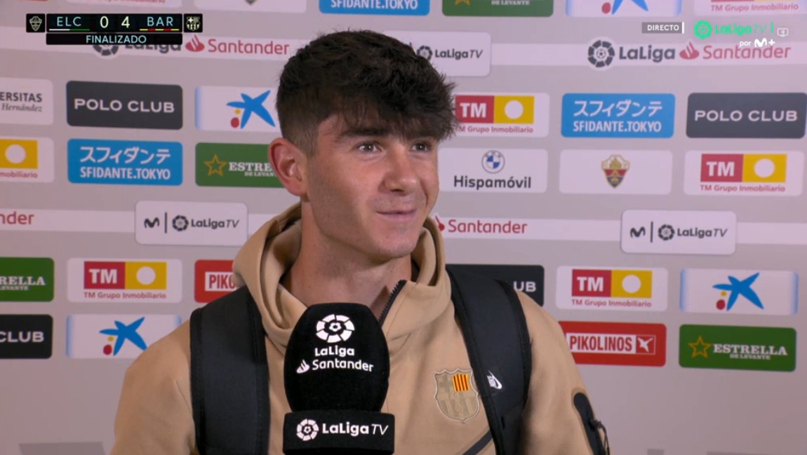 Aleix Garrido, exultante tras su debut: "Es el mejor día de mi vida"