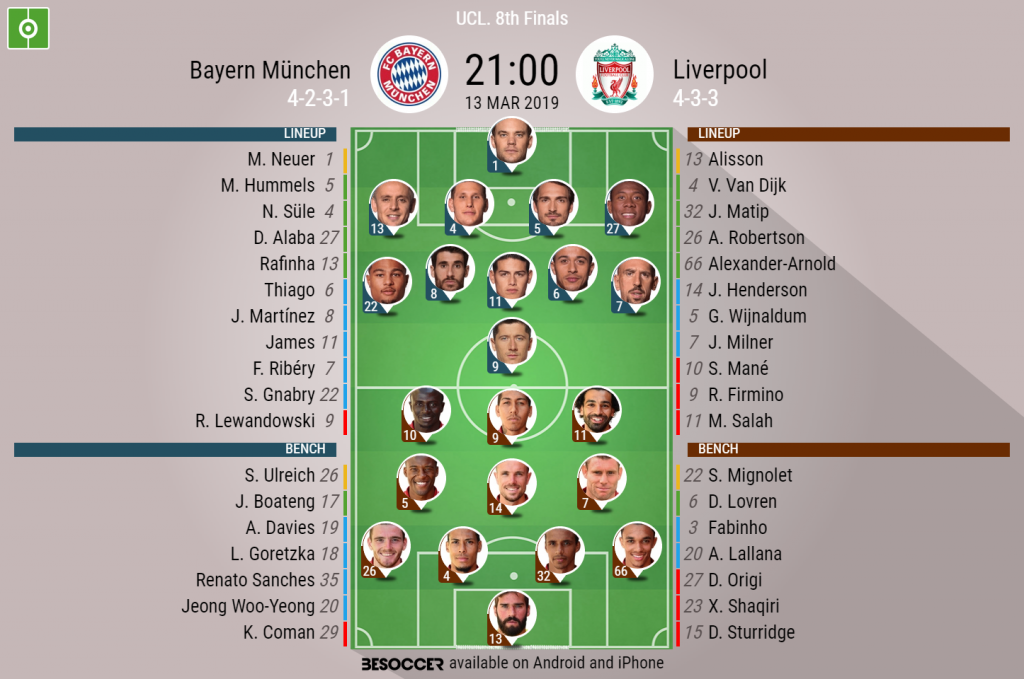 Bayern Munich v Liverpool - As it happened