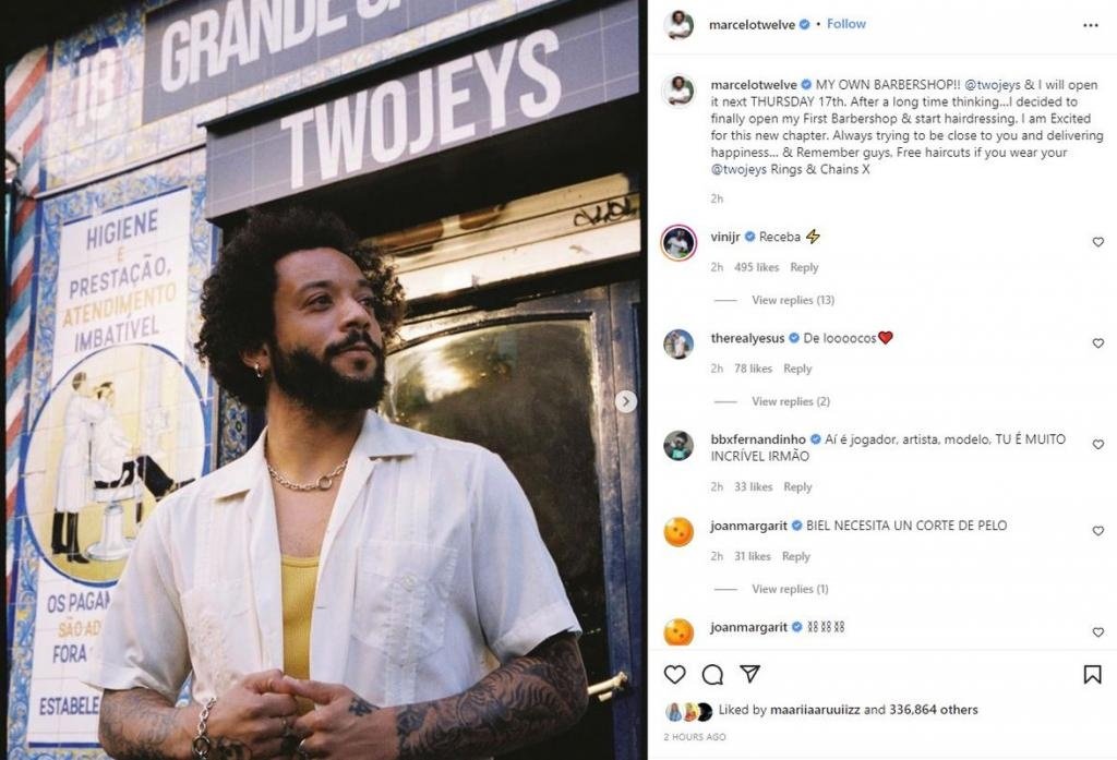 Marcelo abre su propia barbería: nace 'Grande Cabelereiro Twojeys'