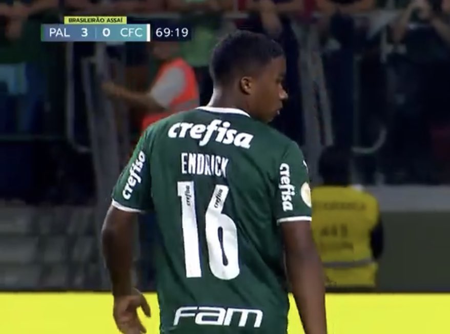 ¡Atento, Madrid! Endrick debutó en la goleada de Palmeiras