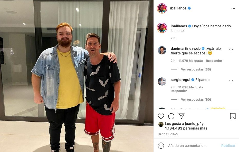 Ibai bromeó con Messi en su cena de despedida