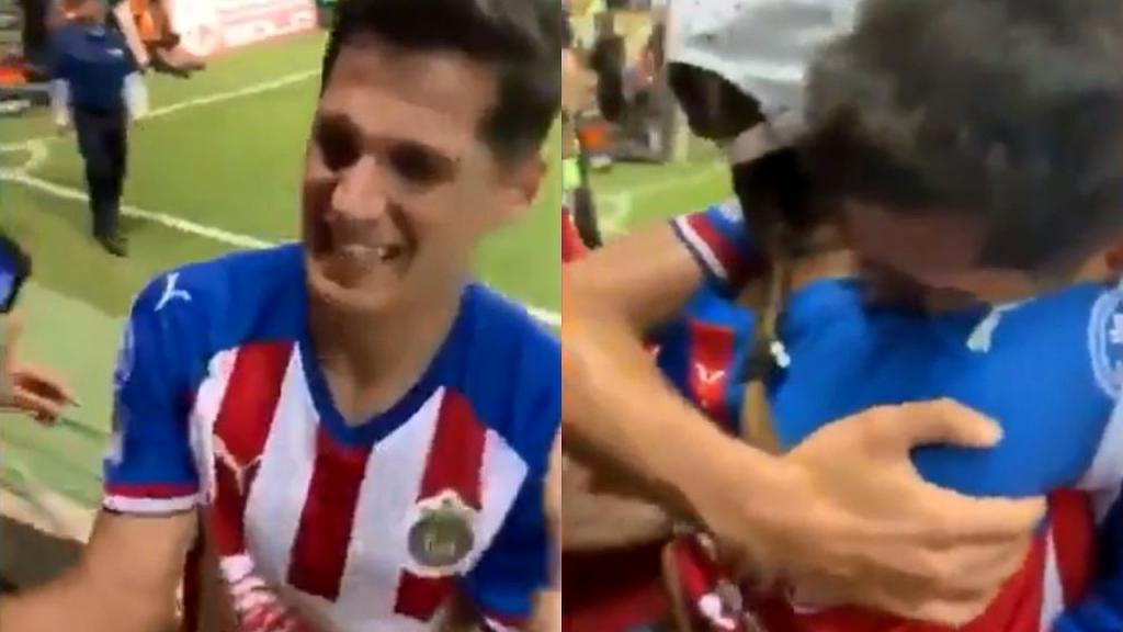 El tierno momento entre el 'Tepa' González y su madre tras el debut