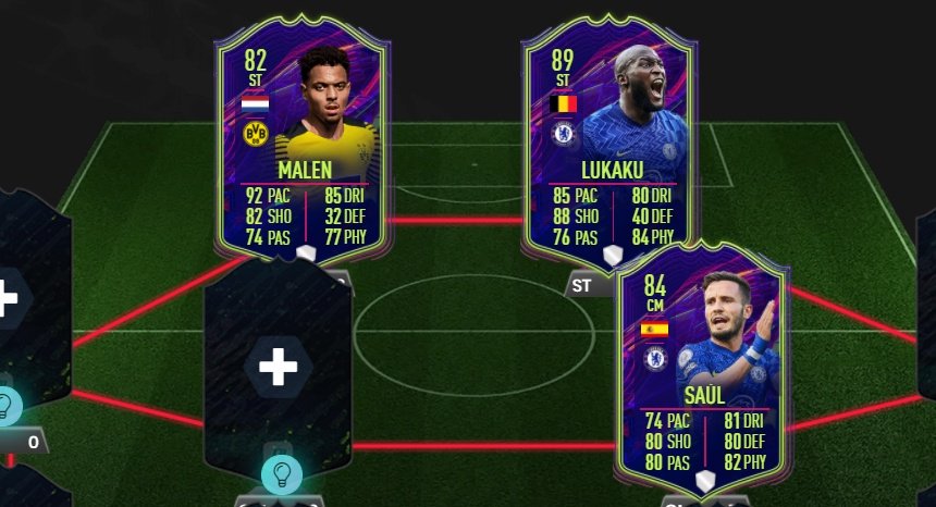 Así podrían quedar las cartas OTW de Lukaku, Saúl y Malen