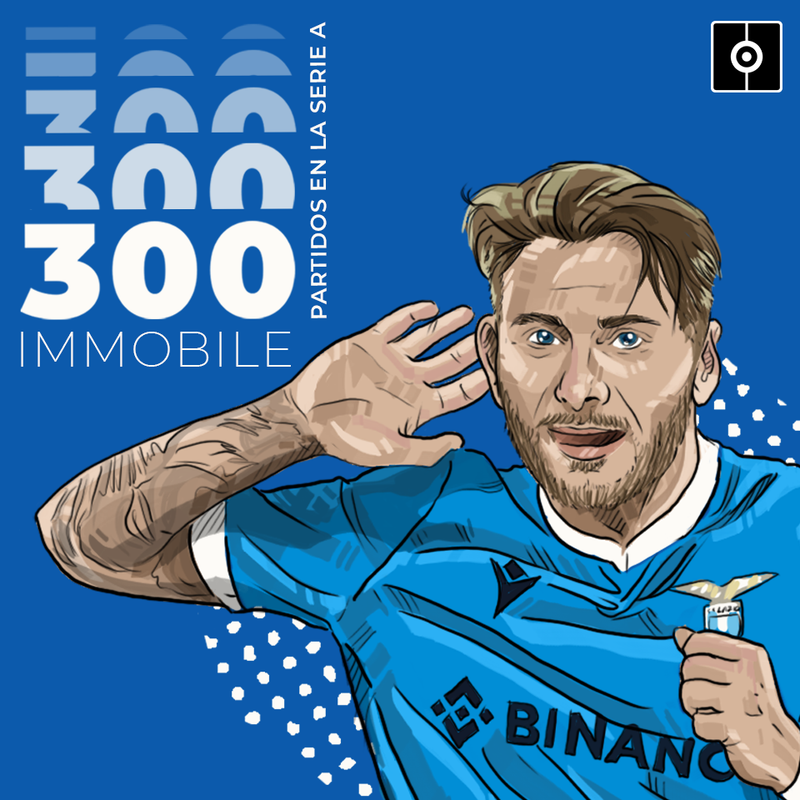 Immobile, leyenda del siglo XXI en la Serie A, cumplió 300 partidos