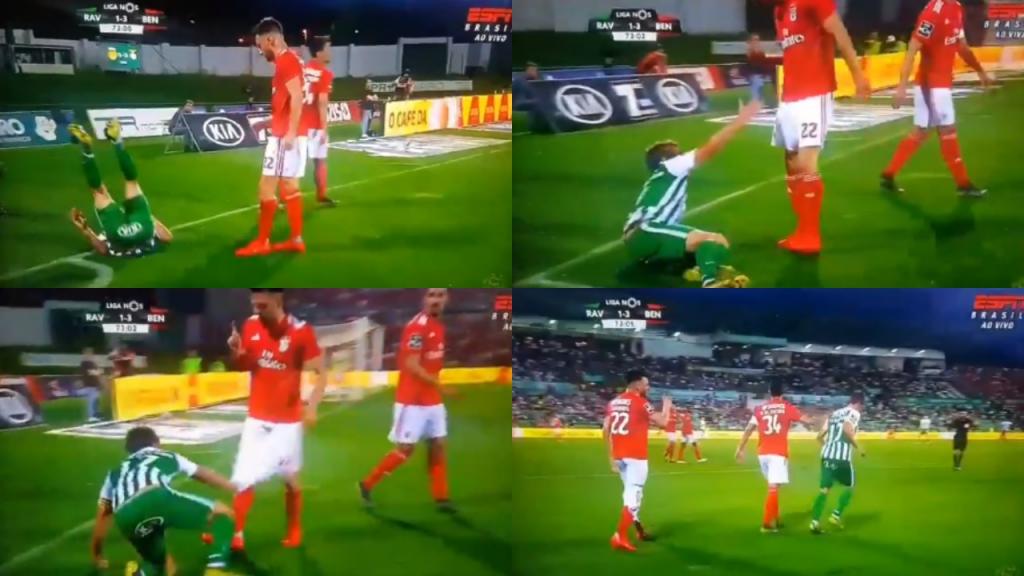 La última de Coentrao: no le ayudó a levantar y le bajó los pantalones