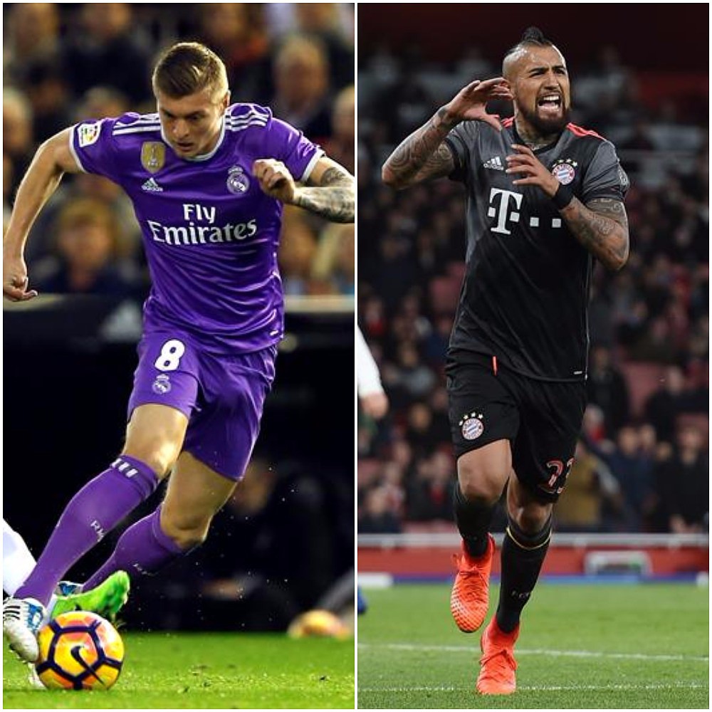 Vidal vs Kroos: duelo en la medular
