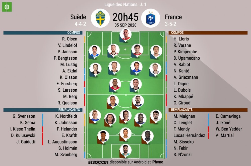 Les Compos Officielles Du Match De Ligue Des Nations Entre La Su de Et les-compos-officielles-du-match-de-ligue-des-nations-entre-la-su-de-et