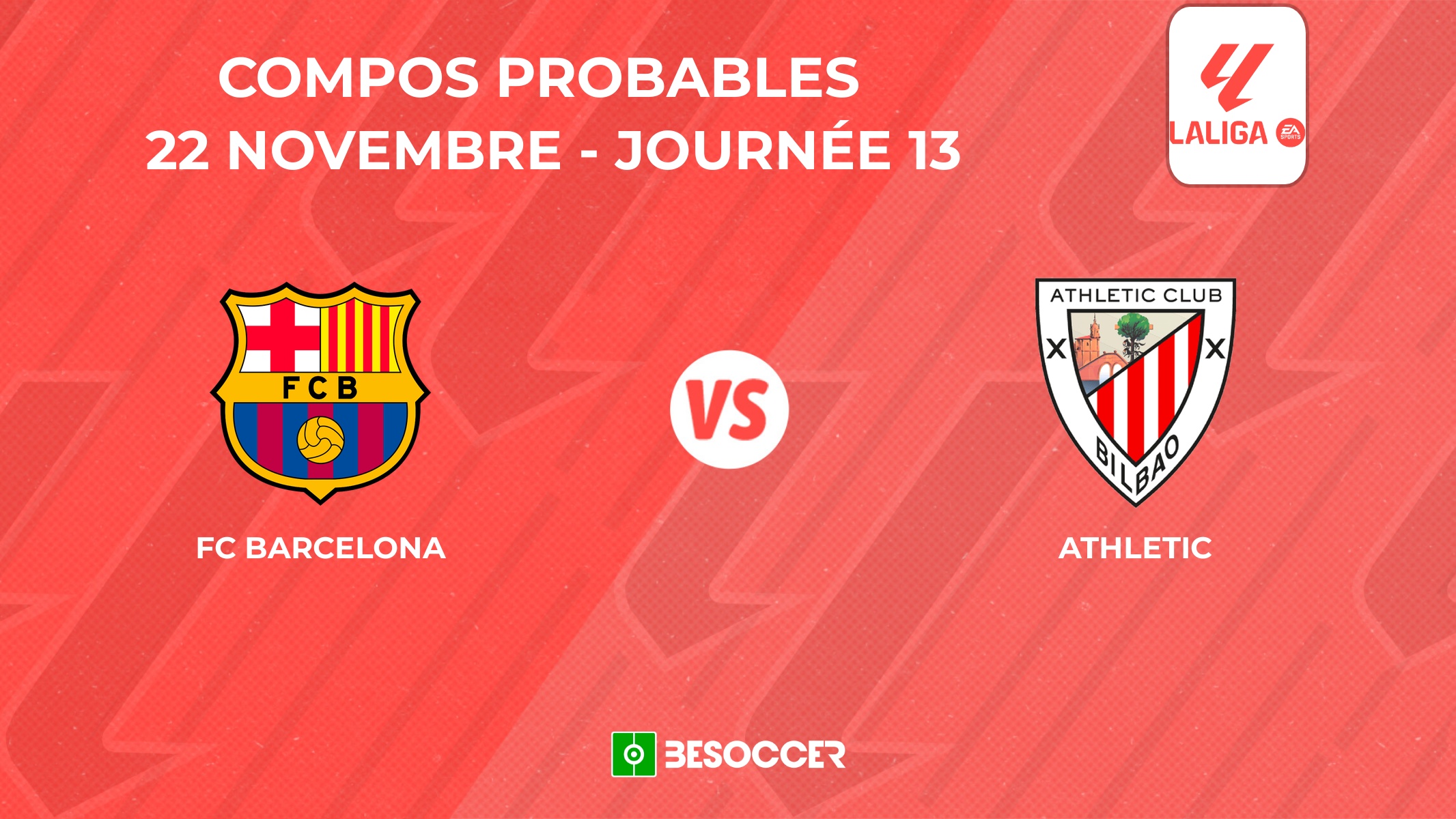 Compos probables FC Barcelone - Athletic Bilbao