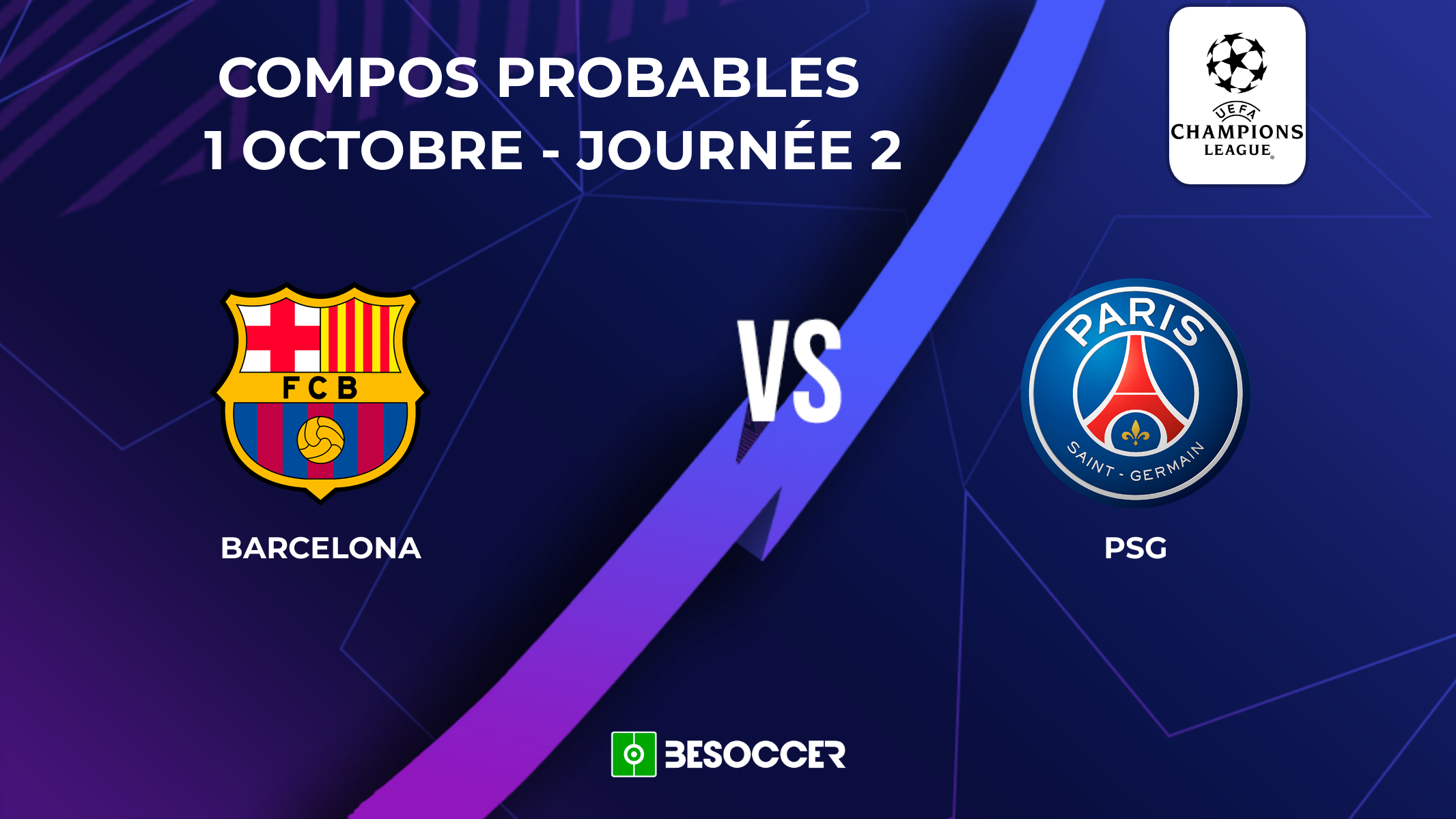 Compositions probables FC Barcelone - PSG