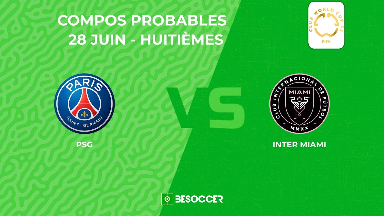 Compositions probables PSG - Inter Miami