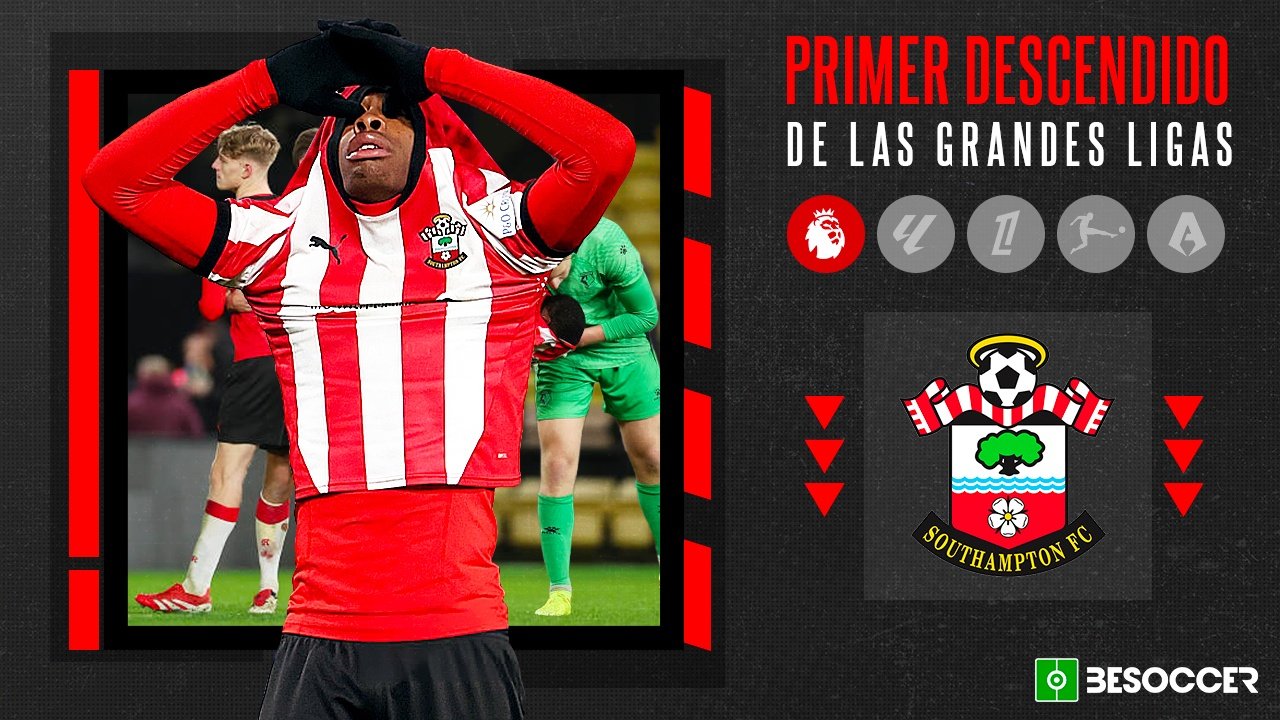 El Southampton, primer descendido en las grandes ligas
