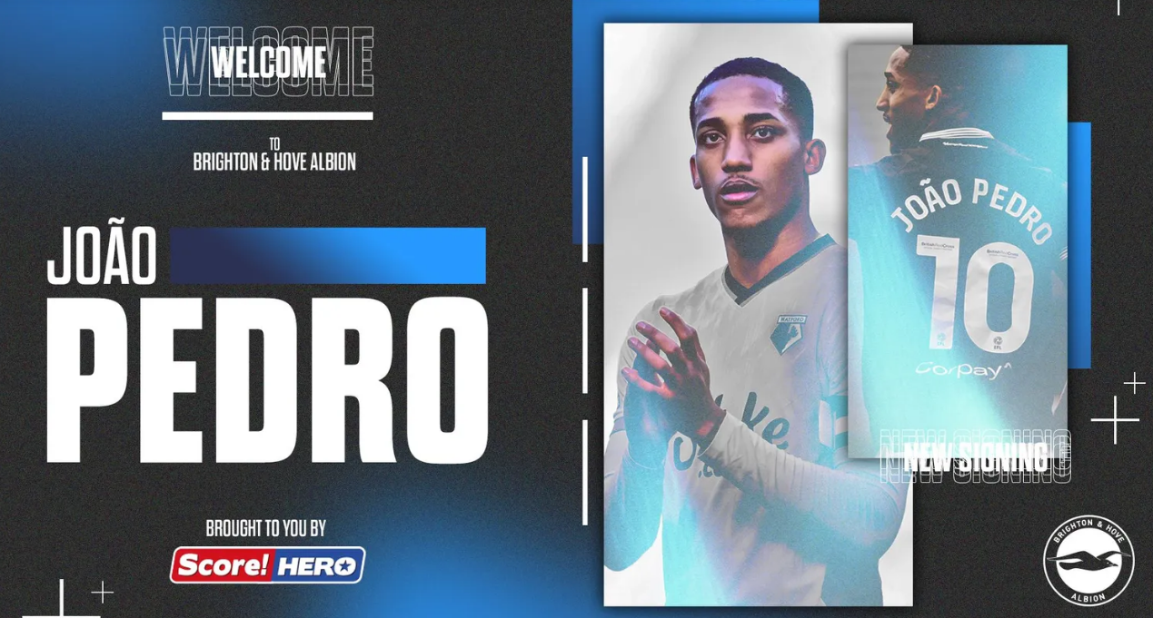 Joao Pedro, el fichaje más caro en la historia del Brighton