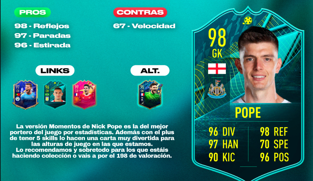 Nick Pope Momentos, el mejor portero de FIFA 22