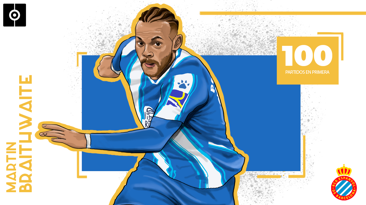 Braithwaite coronó su 'máster' en España con gol: ya suma 100 partidos ...