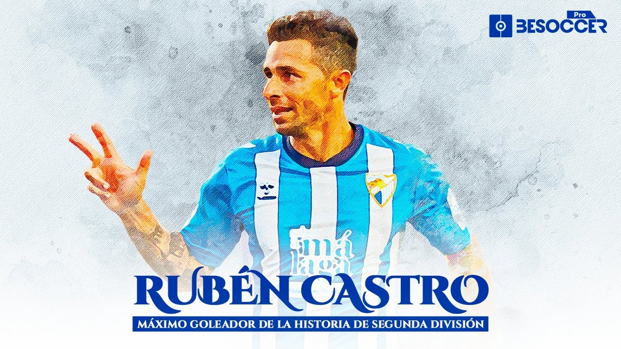 Rubén Castro, máximo goleador de la historia de Segunda