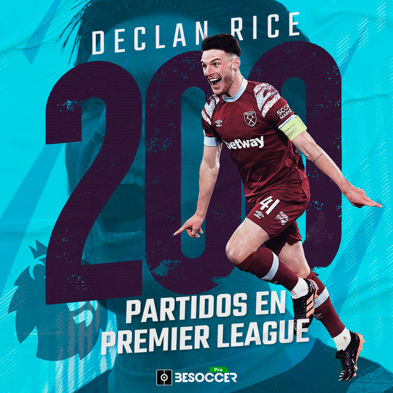 Declan Rice, bicentenario en la Premier: ningún 'hammer' juega tanto ...