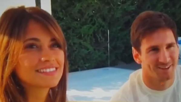 La reacción de Messi cuando Antonella no recuerda el año de su debut