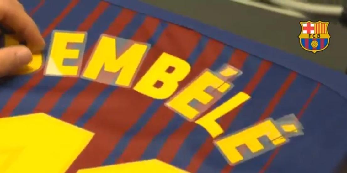Dembele assigned Barca squad number
