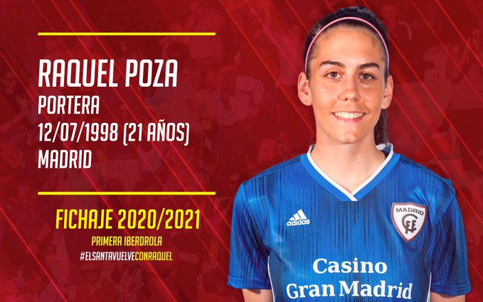 Raquel Poza se despide del Madrid CFF y ficha por el Santa Teresa