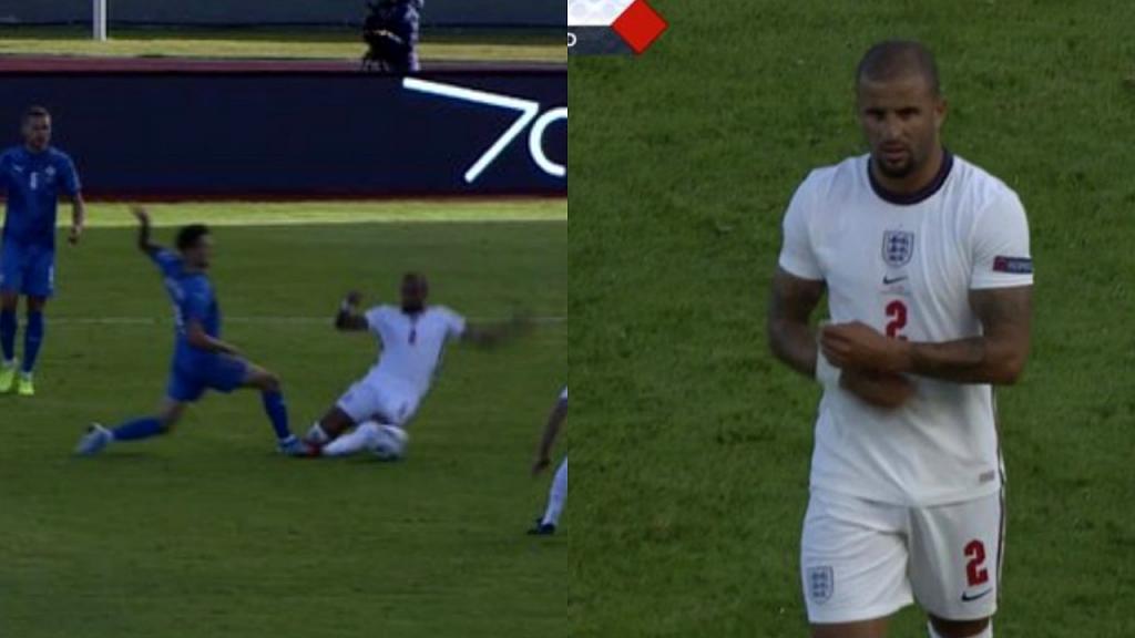 Walker dejó coja a Inglaterra tras una absurda entrada