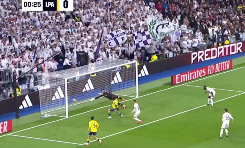 Fábio Silva marcó a los 25 segundos: el Madrid no había tocado la pelota