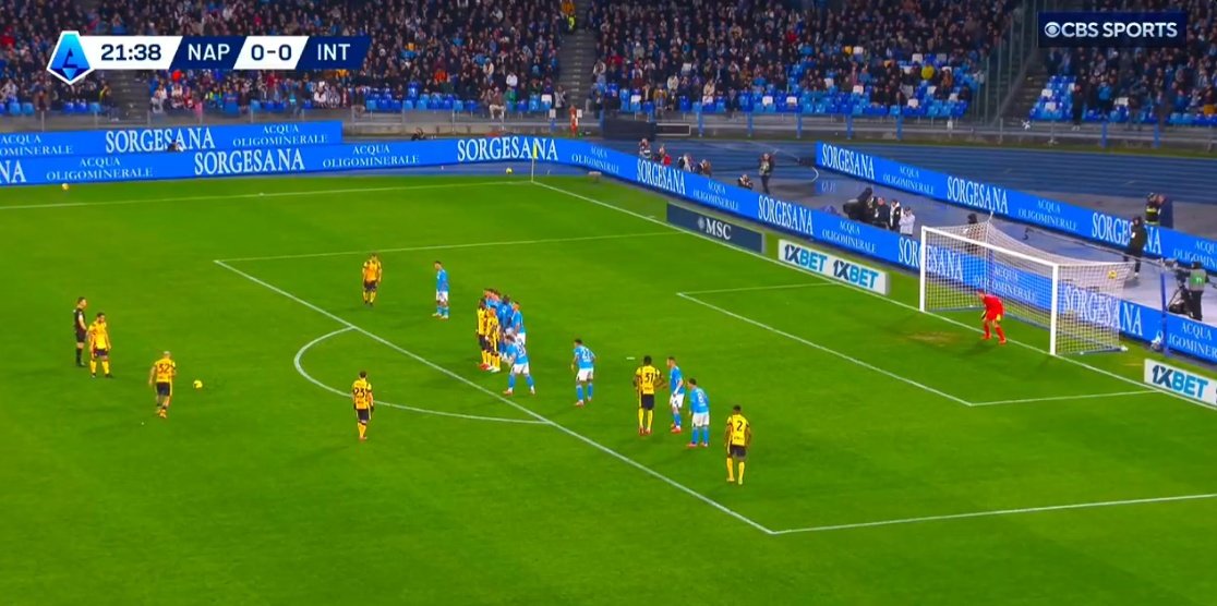 La punizione di Dimarco: un gioiello da esporre