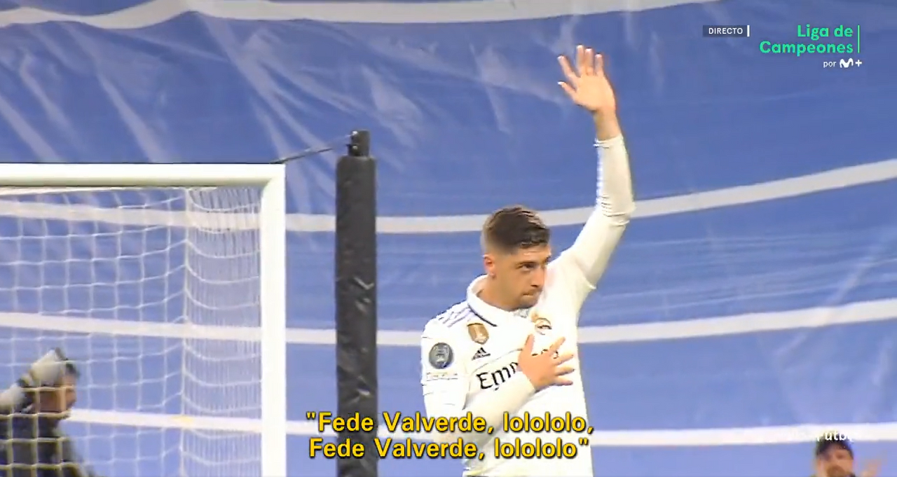 Valverde devolvió el cariño al Bernabéu, que le ovacionó en el 15'