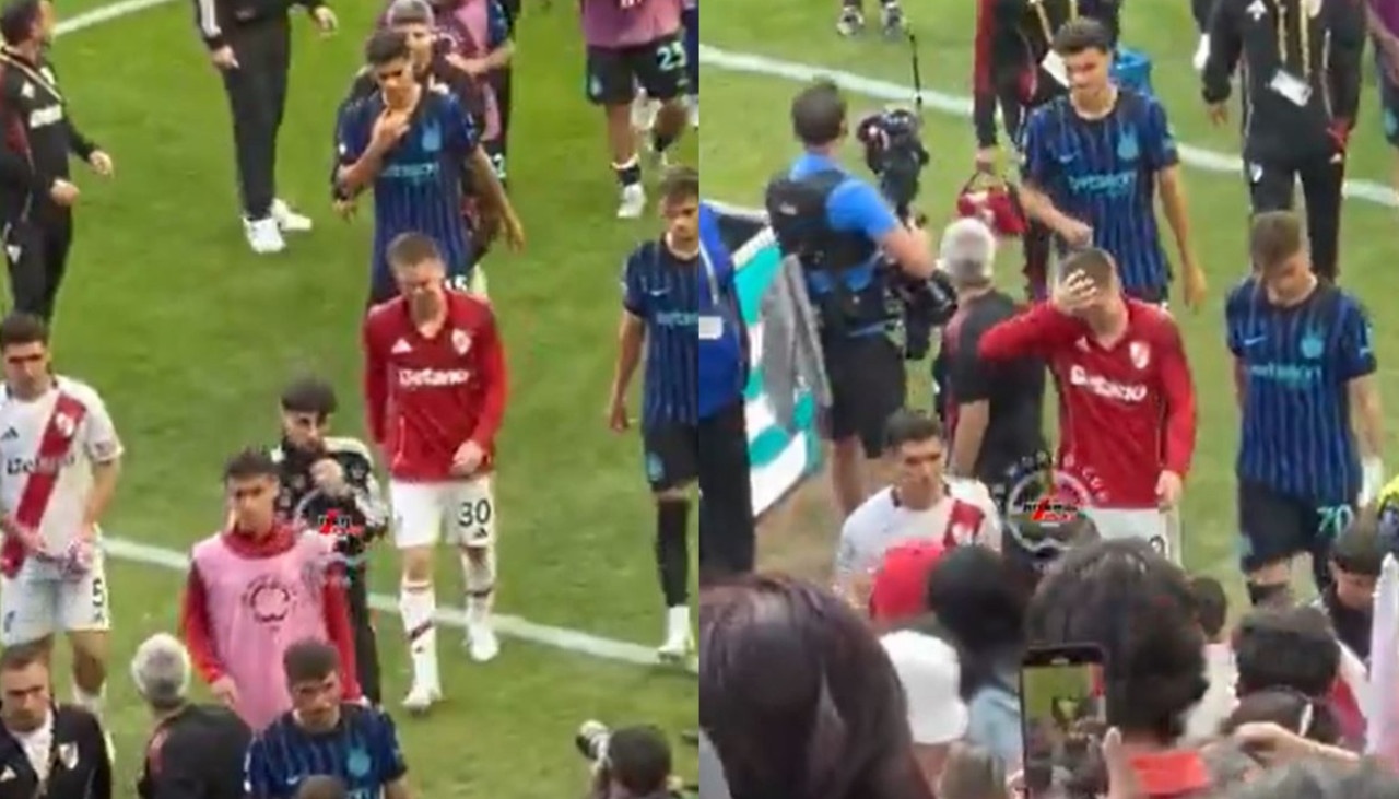 Despedida amarga de Mastantuono do River Plate