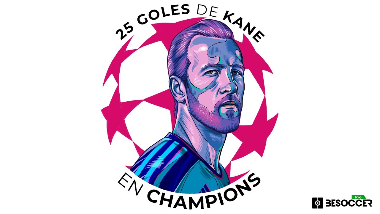 Harry Kane llega a los 25 goles en Champions en solo 36 partidos