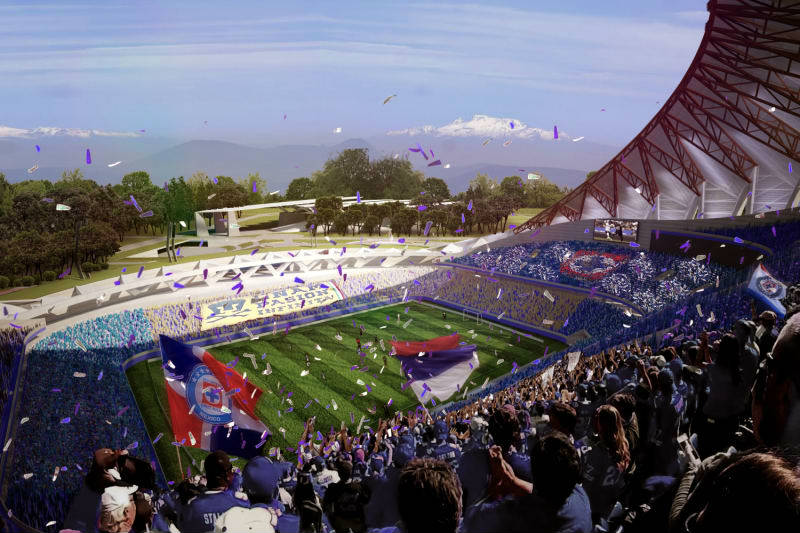 Desvelan imágenes del nuevo estadio de Cruz Azul