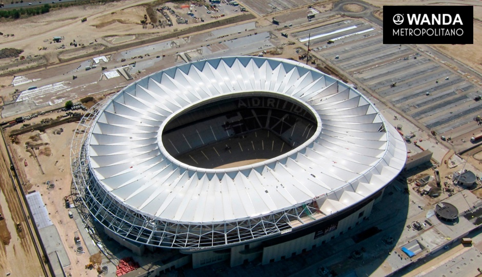 El Metropolitano va tomando forma: así se ve desde el aire