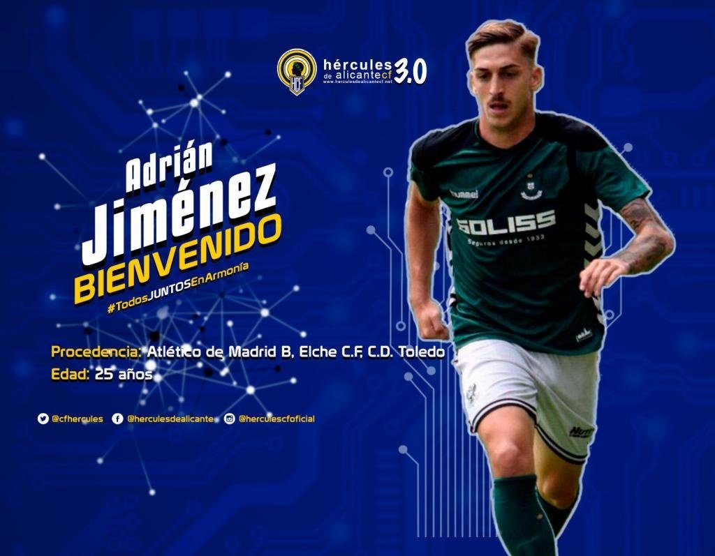 El canterano 'colchonero' Adrián Jiménez llega al Hércules