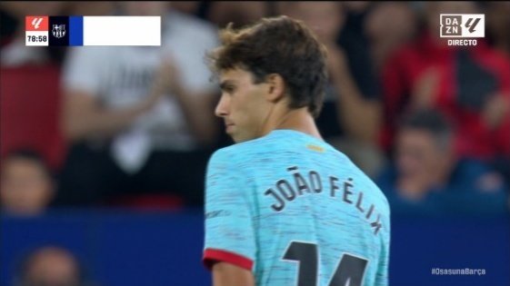 Joao Félix cumplió su sueño y debutó con el Barça ante Osasuna