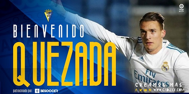Quezada llega al Cádiz procedente del Castilla