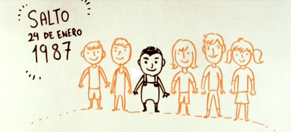 Descubre la vida de Luis Suárez en dibujos animados