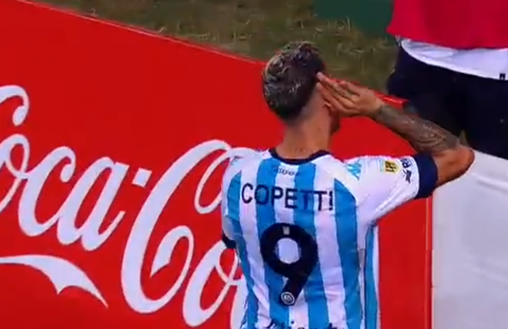 Copetti endulza la primera victoria de Racing en Copa