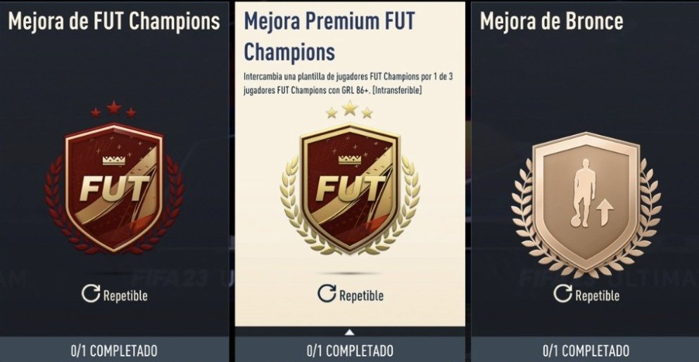Llega a FIFA 23 el SBC 'Mejora Premium FUT Champions'
