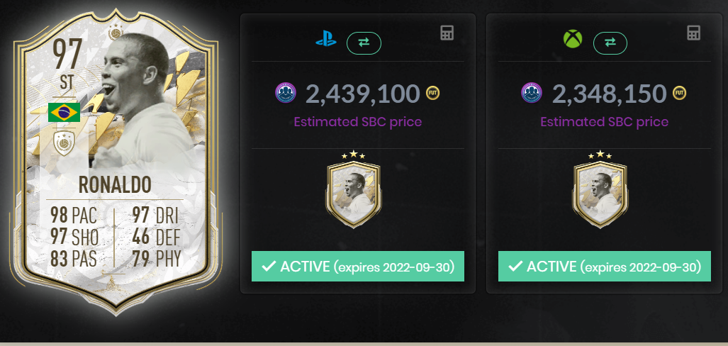 ¿Merece la pena el SBC Ronaldo Nazário Momentos?