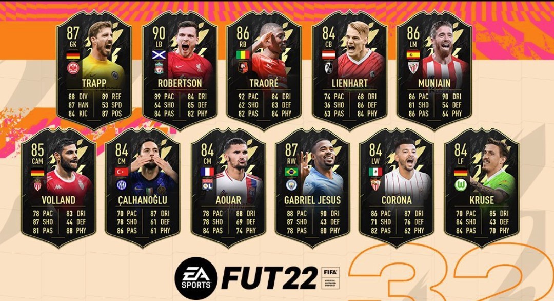 Robertson y Gabriel Jesús comandan el TOTW 32 de FIFA 22