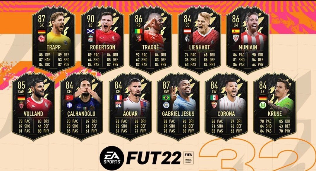 Robertson y Gabriel Jesús comandan el TOTW 32 de FIFA 22