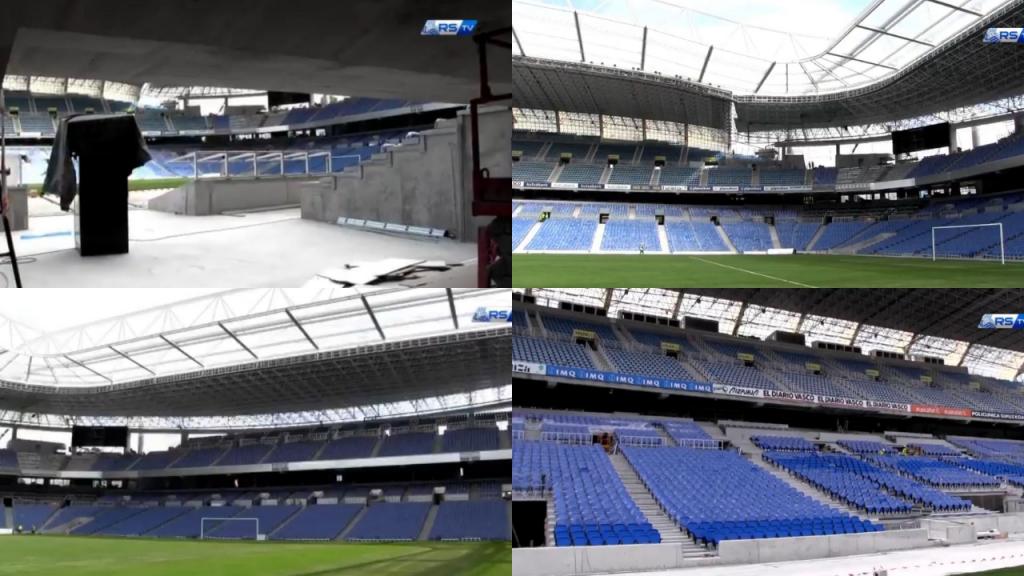Así luce Anoeta a cuatro días de recibir al Barça
