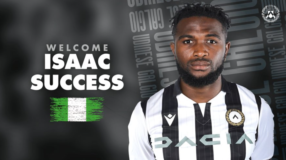 El Udinese ficha a Success