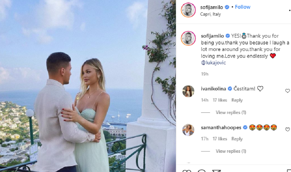 Jovic toma una decisión para el futuro: su pareja anuncia que se casan