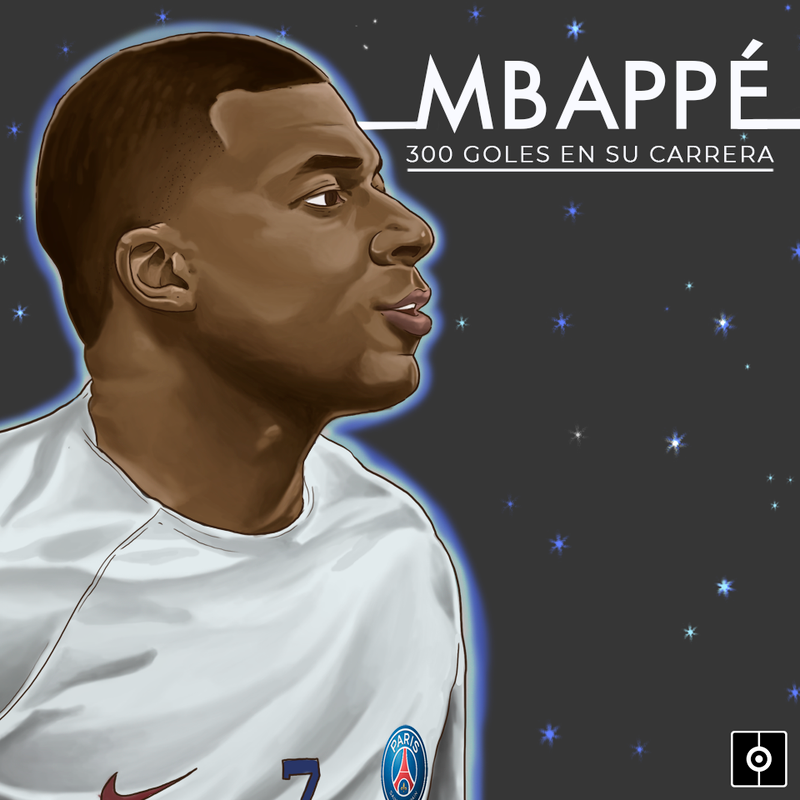 Otra muesca de Mbappé hacia la historia: 300 goles en su carrera