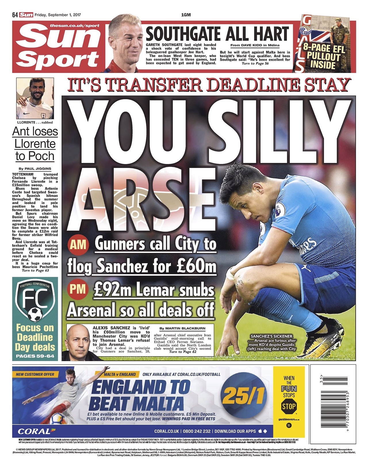 Les Unes des journaux sportifs européens du 1er septembre 2017