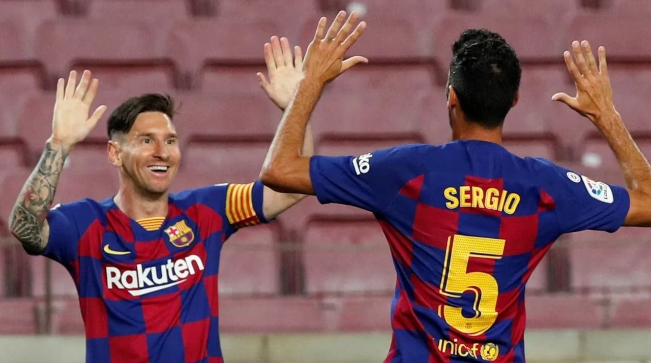 Buen tándem: las cifras de Messi y Busquets juntos
