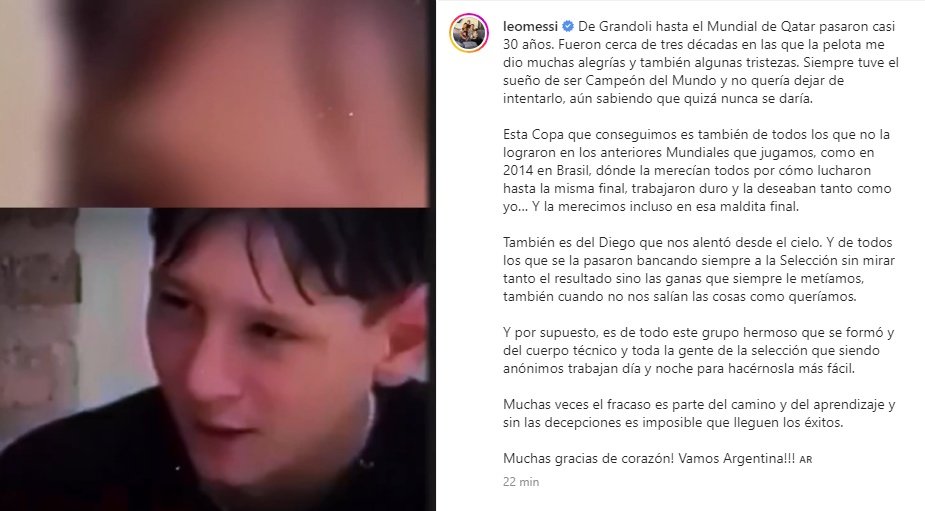 Messi: "This trophy belongs to Diego Maradona and all those who played"