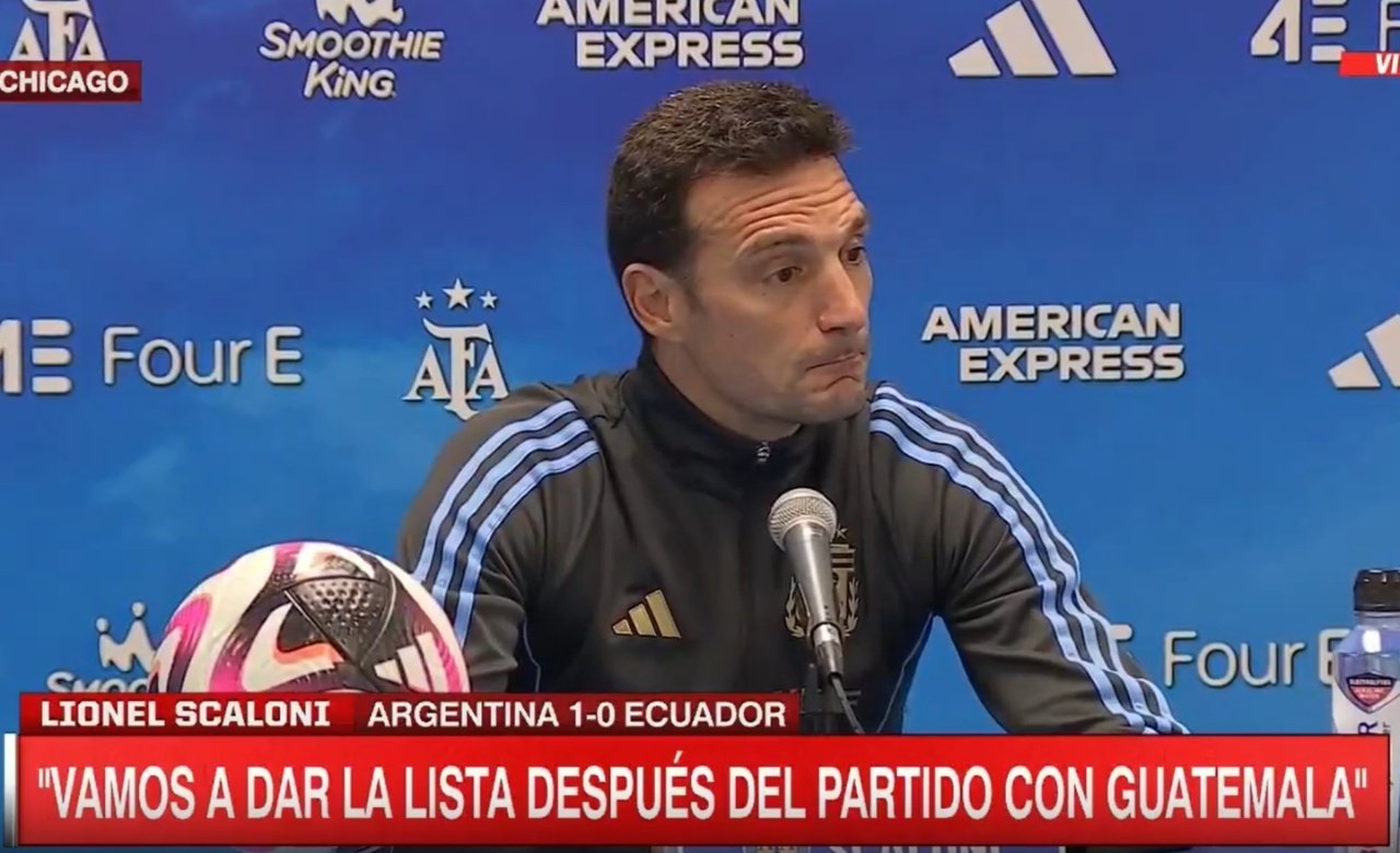 "¿Messi? No había necesidad de arriesgar; la lista será tras el partido ...